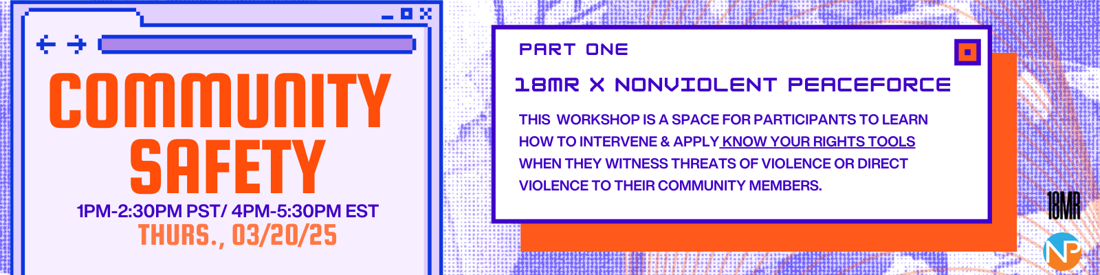 Community Safety Training with Nonviolent Peaceforce – 18MR